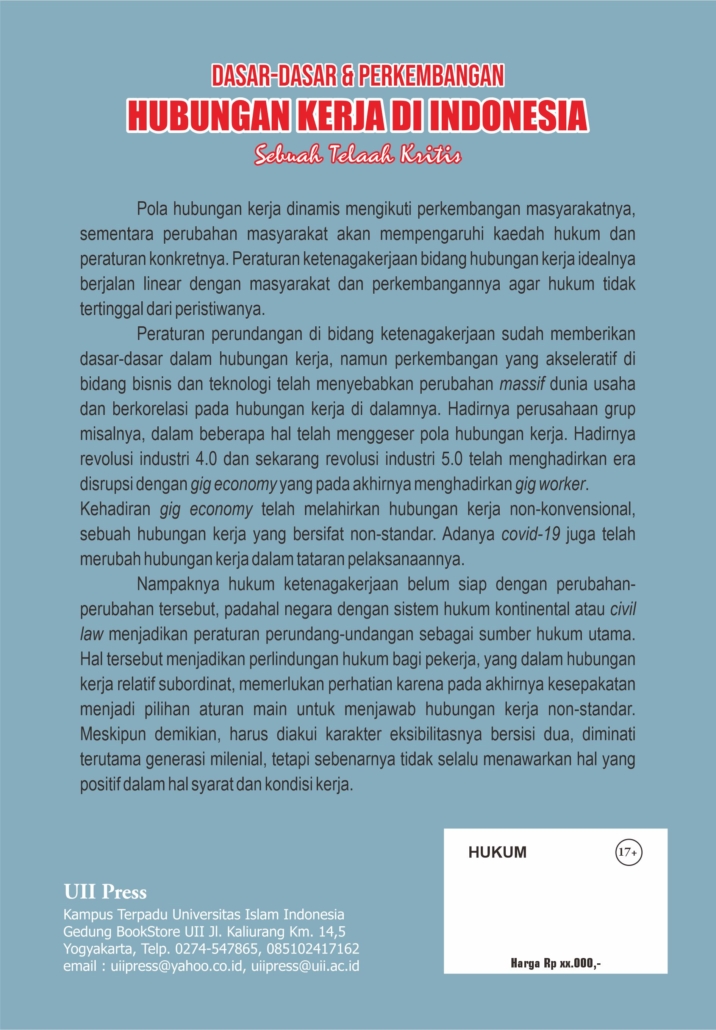 Dasar-dasar dan Perkembangan Hubungan Kerja di Indonesia - DPSD UII